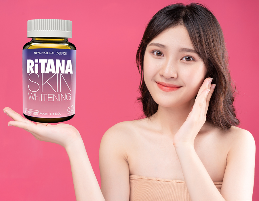 Viên Uống Nội Sinh Trắng Da Ritana Skin Whitening USA - Giao Hàng Nhanh Chóng